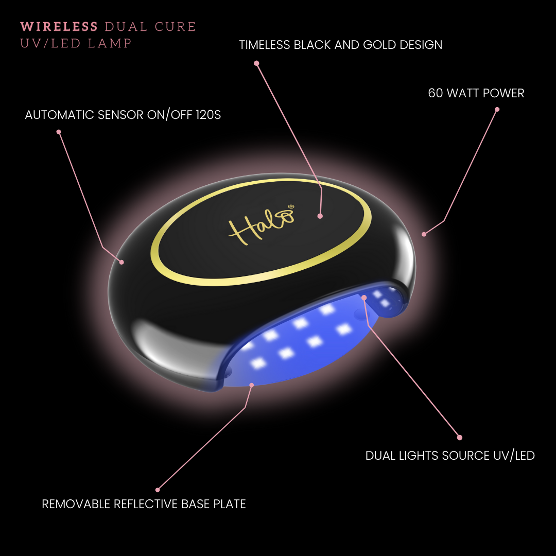 Halo LED Nail Lamp | Gel & Acrylic Nail Curing | Pure Nails – Pure Nails