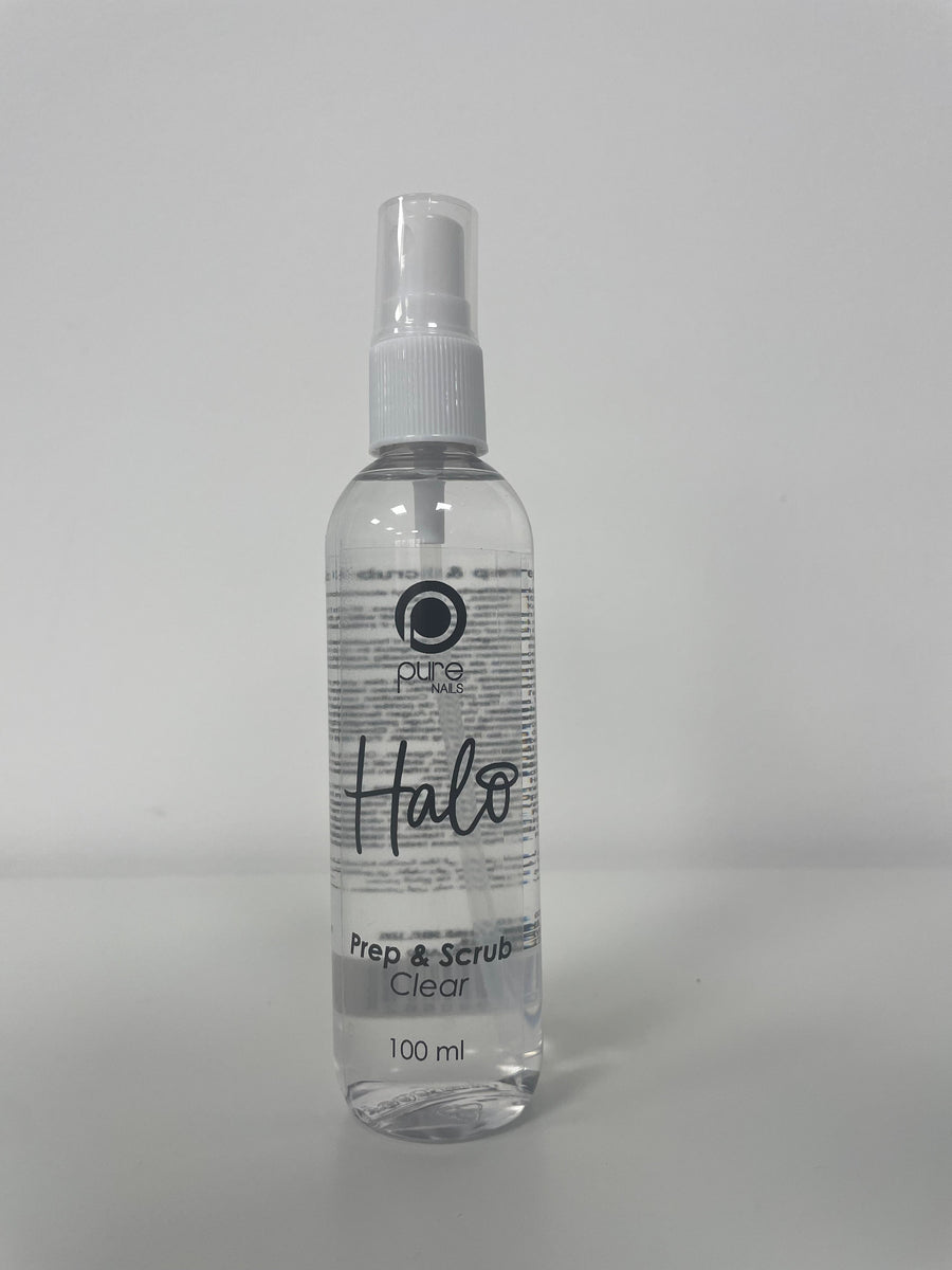 Halo Nail Prep & Scrub Clear 100ml – Pure Nails